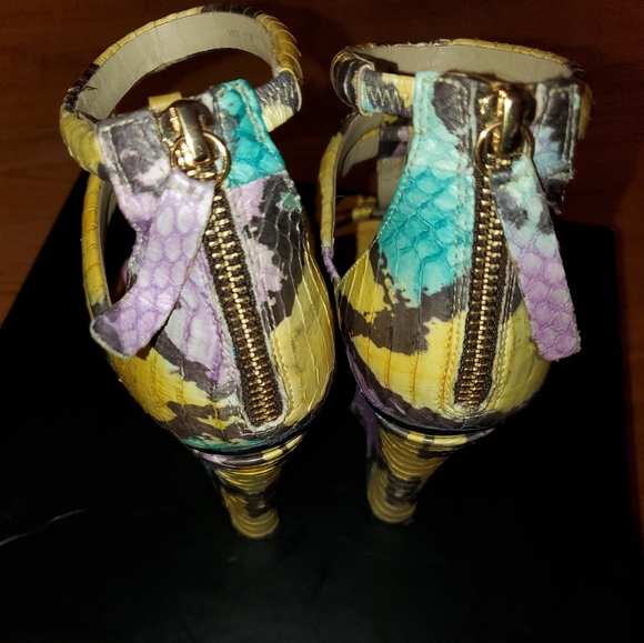 Rachel Zoe | Shoes | Rachel Zoe Python Snake Skin Katia Platform Wedge ...